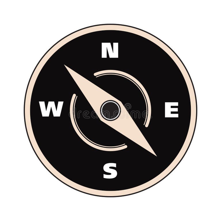 Illustration of Compass Icon Stock Vector - Illustration of navigation ...