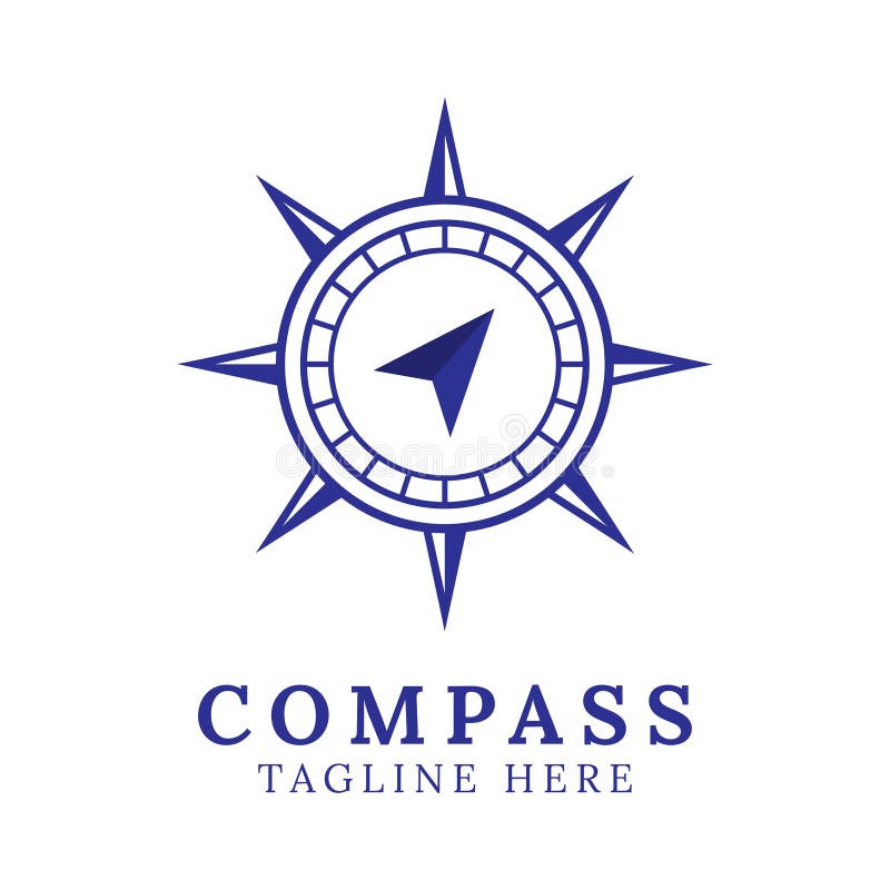 Illustration Compass Logo Design Template Stock Vector - Illustration ...