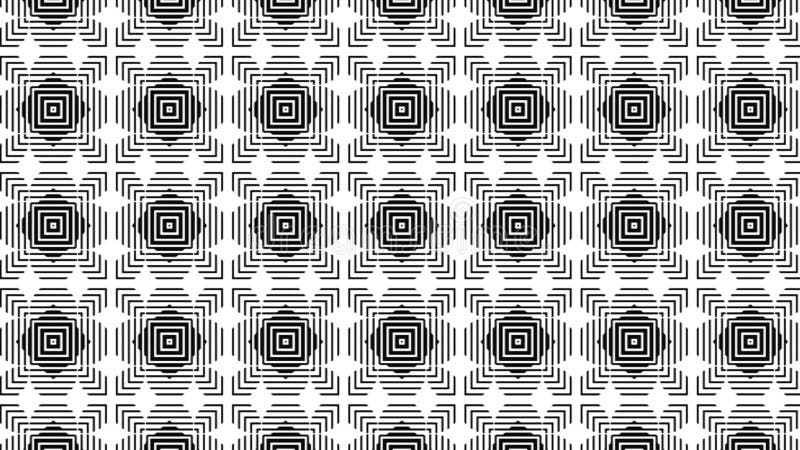 Illustration of Complementary Pattern Animation in Black and White ...