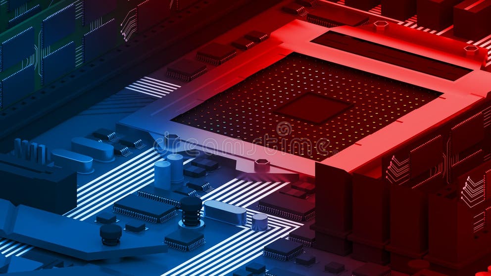 An Illustration of the Components of a Basic Computer.computer ...