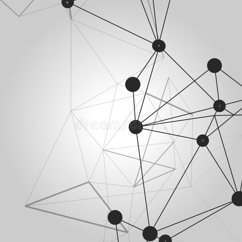 Illustration with Compound Vector Molecule. Organic Shape Stock Vector ...