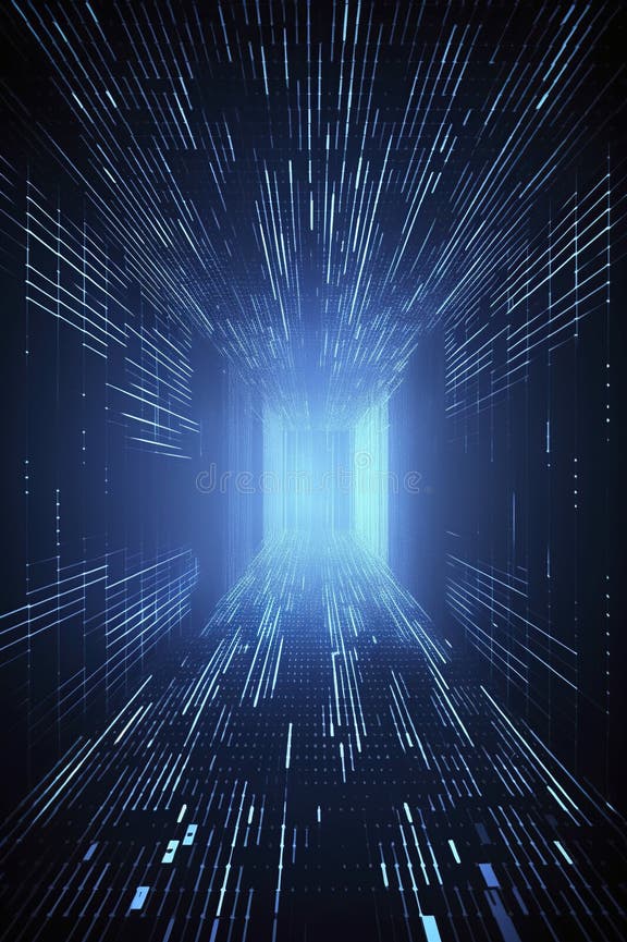 Illustration,computer Binary Data,generative Ai Stock Illustration ...