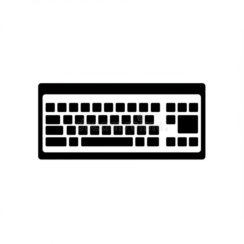 Computer Keyboard Black White Stock Illustrations – 32,433 Computer ...