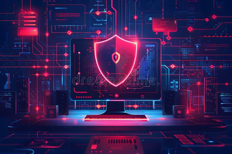 Computer Shield Icon Stock Illustrations – 63,836 Computer Shield Icon ...