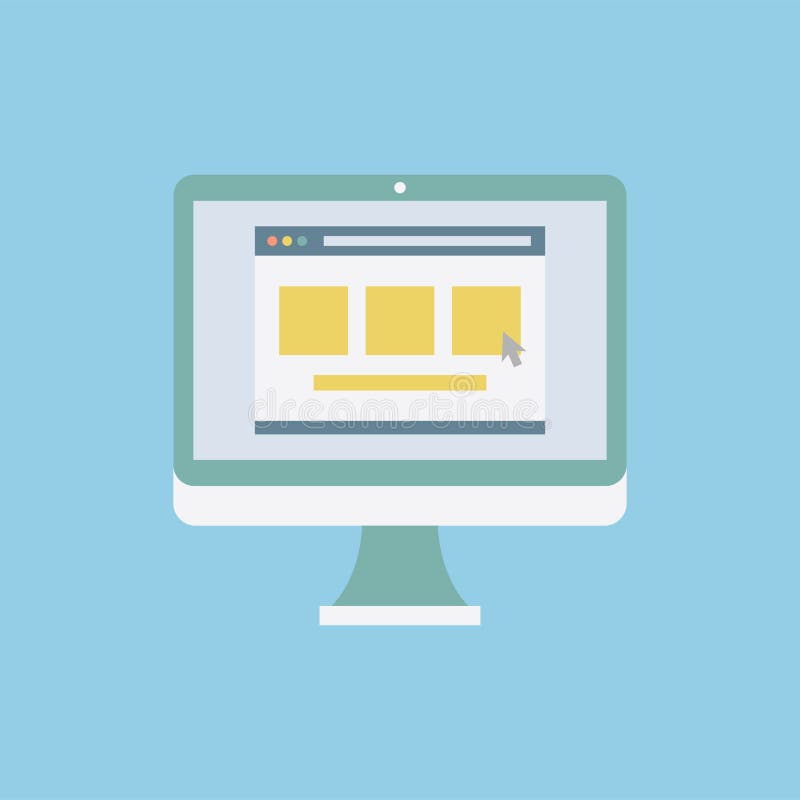 Illustration of Computer Technology Isolated Stock Illustration ...