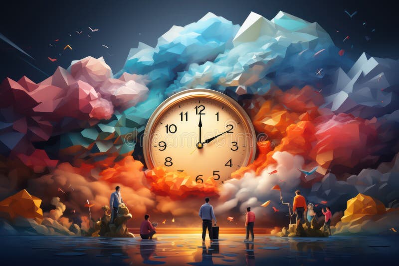 Illustration Concept of Business Workflow, Time Management, Planning ...