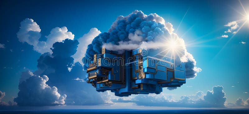 Cloud Technology. Cloud Computing, Big Data Center, Future Infrastructure, Digital Ai Concept ...