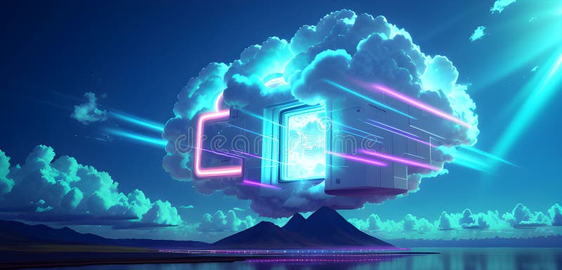 Cloud Network Solution Computing Big Data Center, Futurist ...