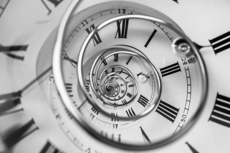 Illustration Concept of the Evolution of Time Stock Illustration ...