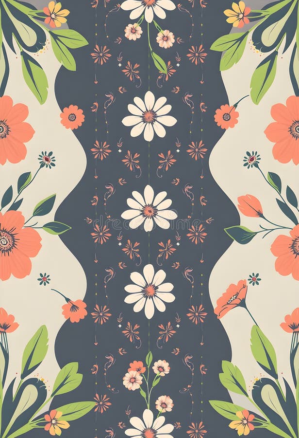 Illustration Concept of Flowers and Arrival of Spring. Wallpaper ...
