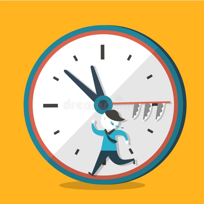 Illustration Concept of Hurry Up Stock Vector - Illustration of ...