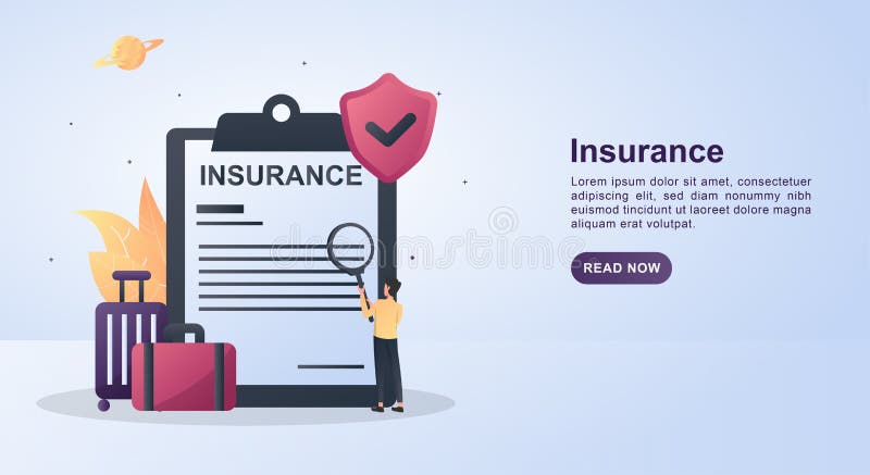 Illustration Concept of Insurance with the Symbol of Security Stock ...