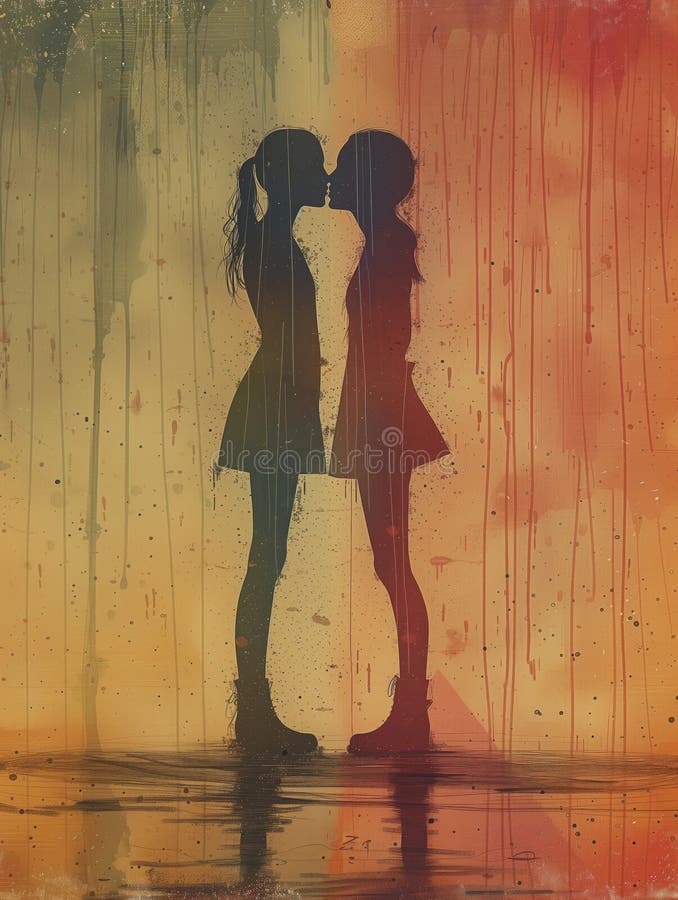 Illustration of the Concept of Love between Two People Stock ...