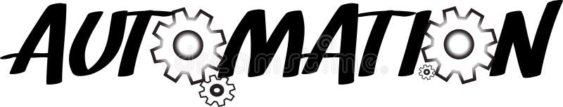 Illustration Conceptuelle De Logo De Word D'automation Illustration de ...