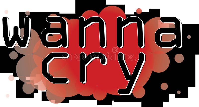 Illustration De Wanna Cry Word Cloud Text Dans La Forme D'un Oeil ...