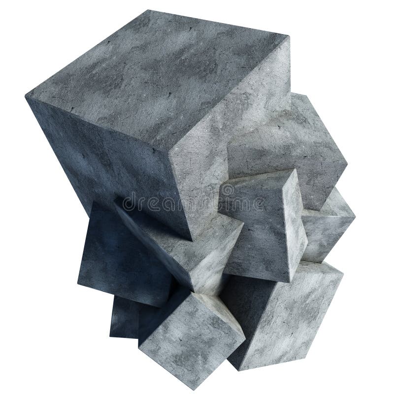 Illustration Concrete Block Stock Illustration - Illustration of growth ...