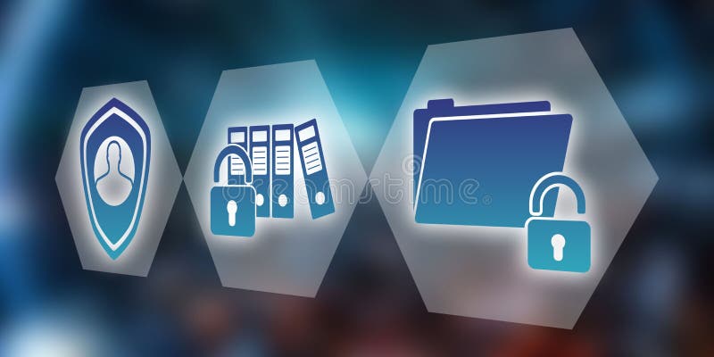 Concept of Confidential Data Stock Image - Image of information ...