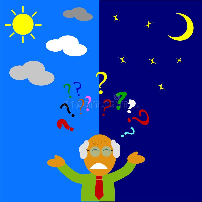 Illustration for Confuse or Stress Man Stock Vector - Illustration of ...