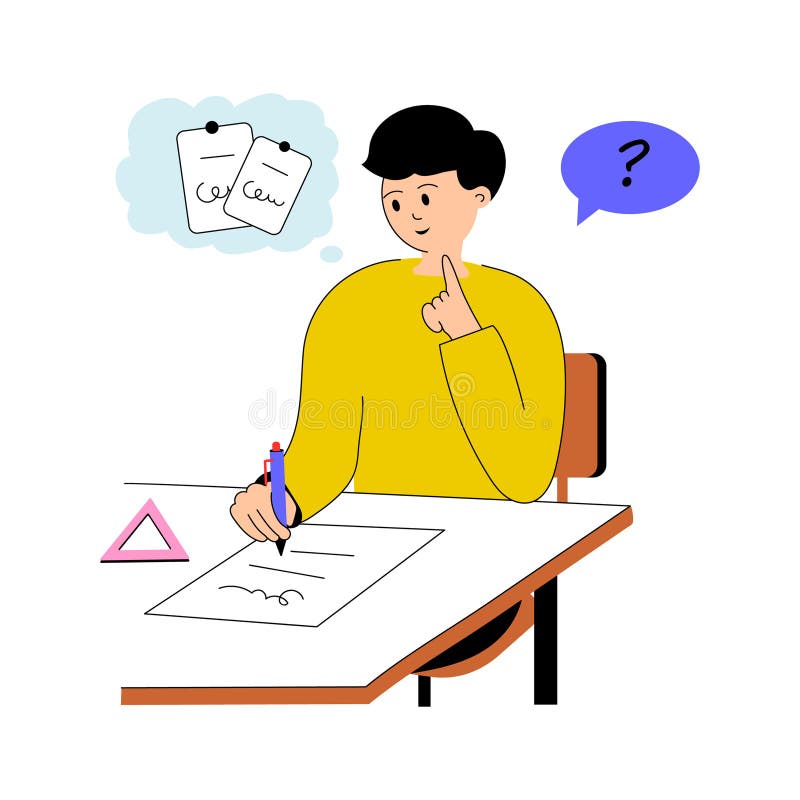 Exam stock vector. Illustration of education, answers - 332848157