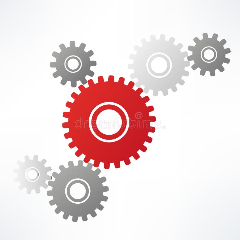 Illustration of a Wheel Attached To a Metal Surface Isolated on a White ...