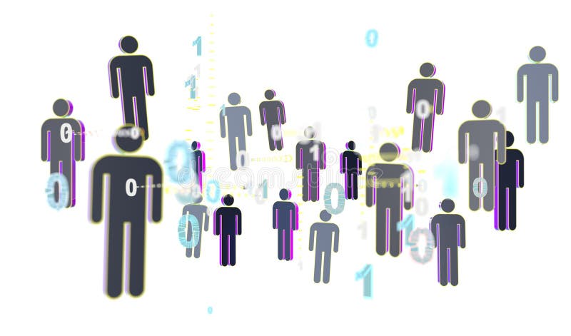 Illustration of a Connected Network of People Stock Illustration ...