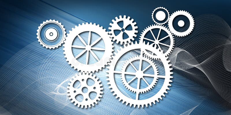 Concept of connection stock illustration. Illustration of gear - 122183738