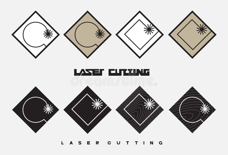 Illustration Consisting of an Object Cut into Pieces Using Laser ...