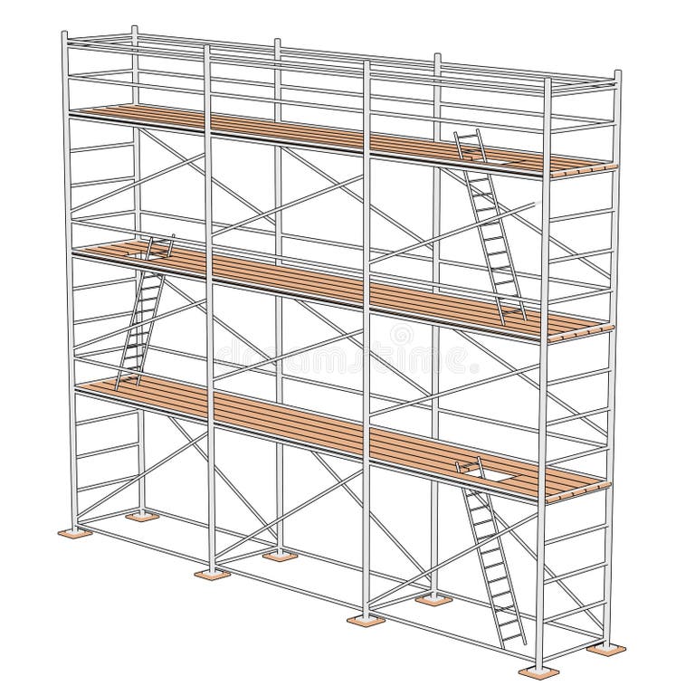 Cartoon Scaffold Stock Illustrations – 360 Cartoon Scaffold Stock ...