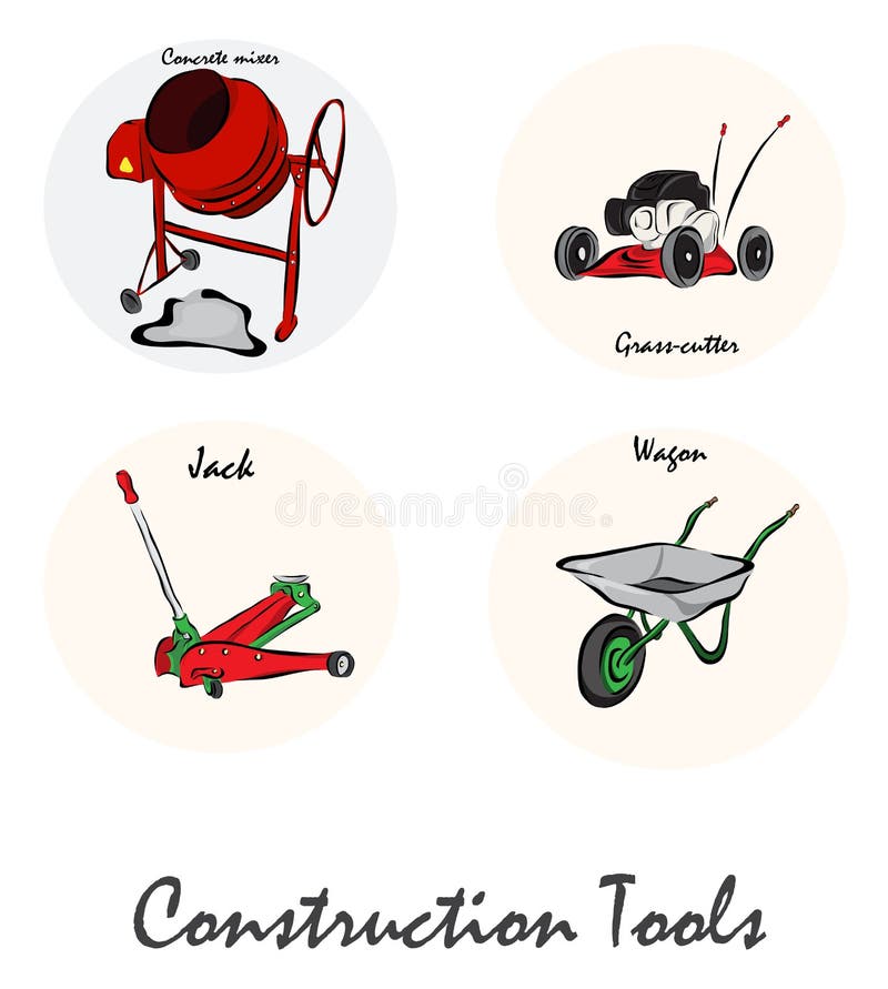 Illustration of Construction Tools Stock Vector - Illustration of ...