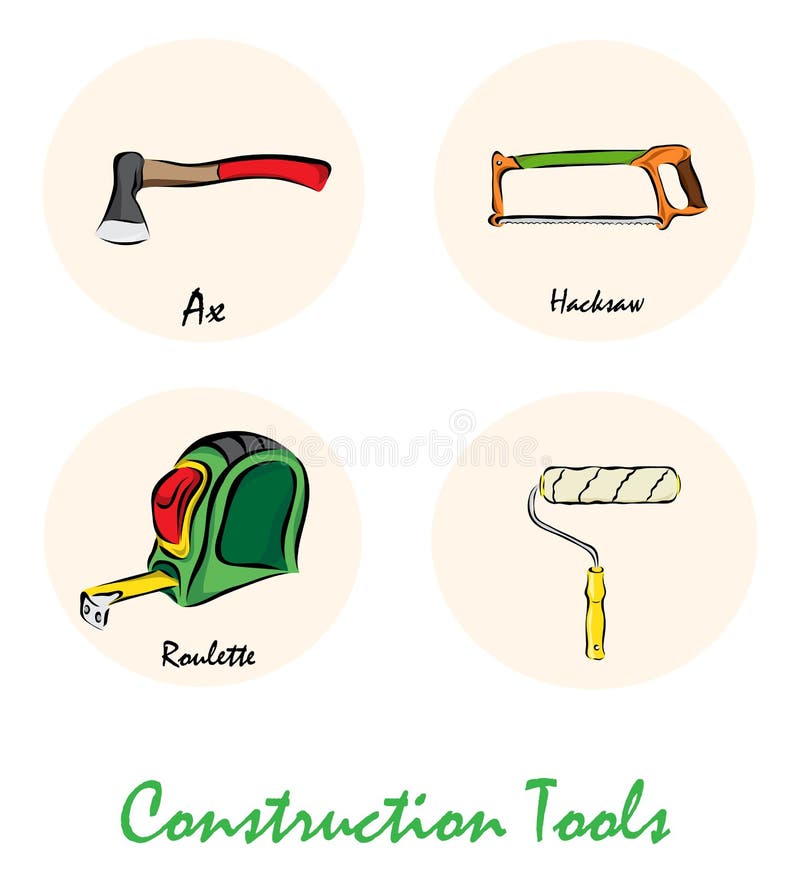 Illustration of Construction ToolsÂŒ Stock Vector - Illustration of ...