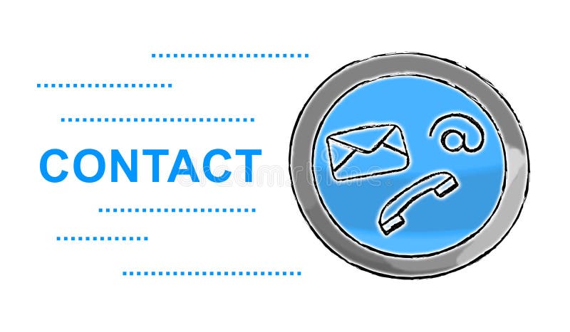 Concept of contact stock illustration. Illustration of website - 114565909