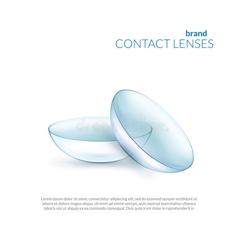 Illustration of Contact Lenses. Stock Vector - Illustration of design ...