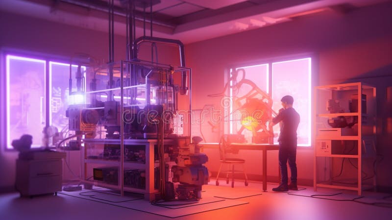 Illustration of a Contemporary Mechanical Testing Laboratory with a ...