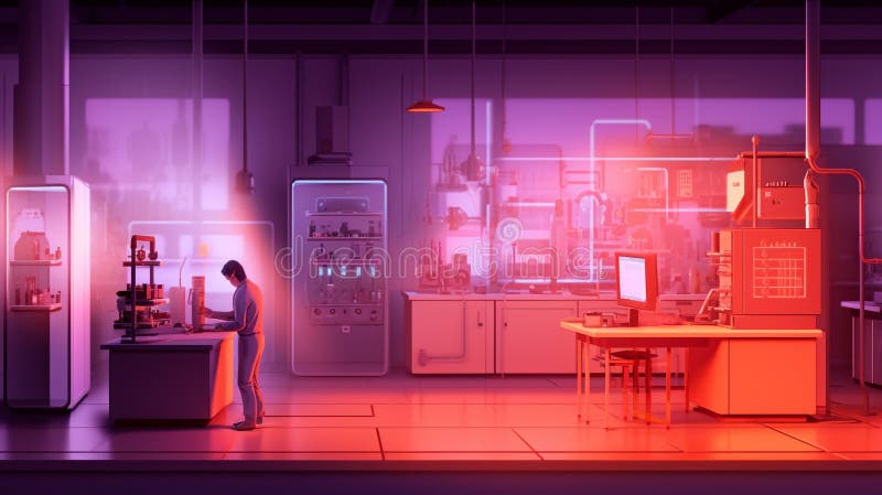 Illustration of a Contemporary Mechanical Testing Laboratory with a ...