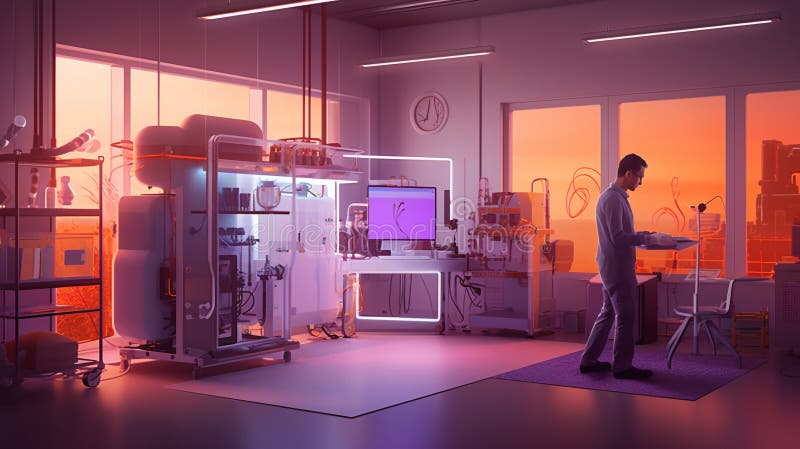 Illustration of a Contemporary Mechanical Testing Laboratory with a ...