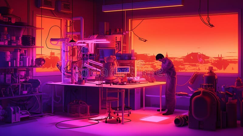 Illustration of a Contemporary Mechanical Testing Laboratory with a ...