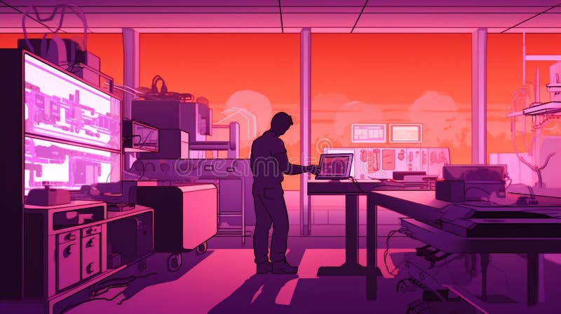 Illustration of a Contemporary Mechanical Testing Laboratory with a ...