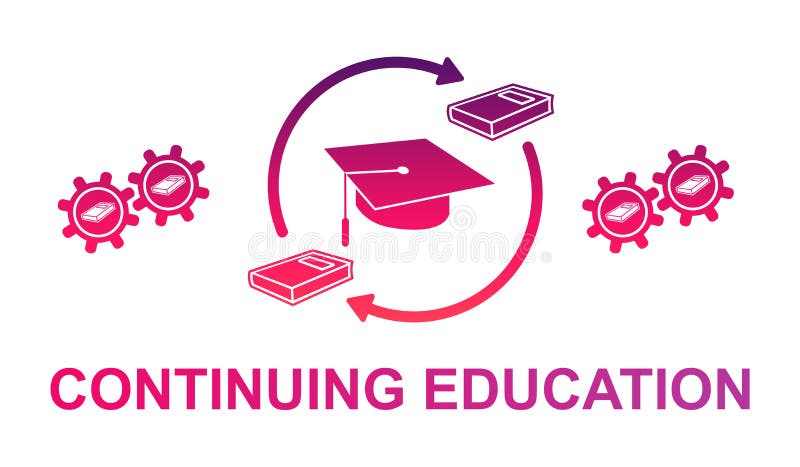 Concept of Continuing Education Stock Illustration - Illustration of ...