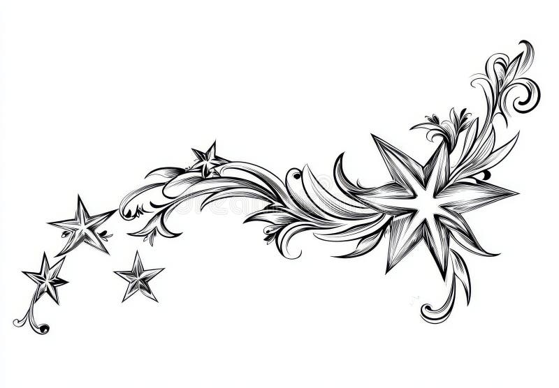 An Illustration of a Continuous Line Drawing of a Christmas Frame and ...