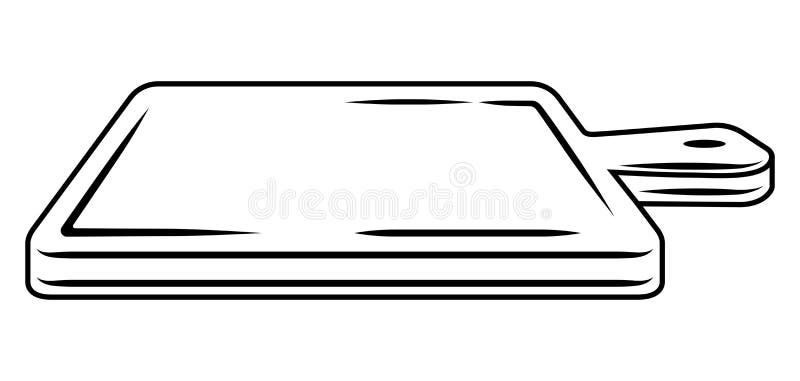 Illustration of Cooking Cutting Board. Kitchen and Restaurant Utensil ...