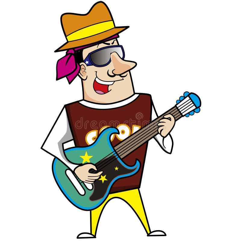 Cartoon Host Emcee with Microphone Stock Vector - Illustration of ...