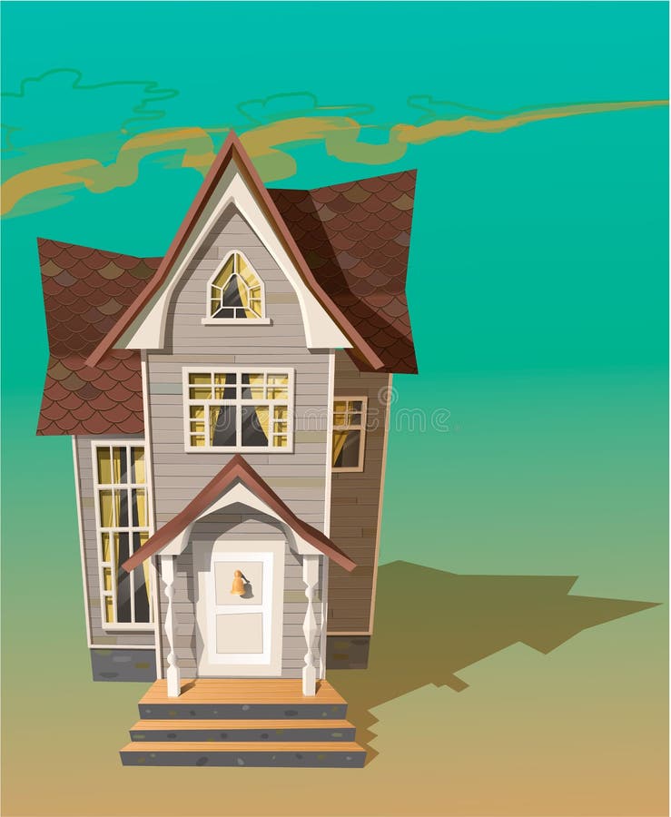 Illustration of Cool Detailed House Stock Illustration - Illustration ...