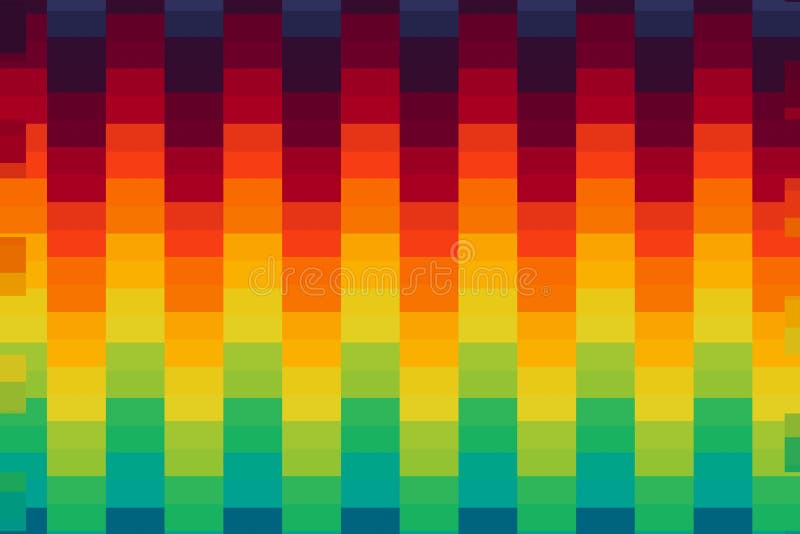 Illustration of a Cool Rainbow Square Pattern - Perfect for Wallpapers ...