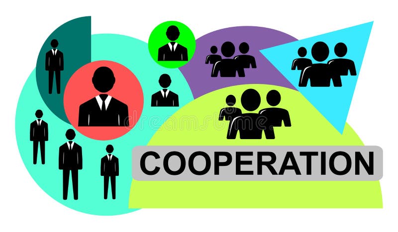 Concept of cooperation stock illustration. Illustration of ...