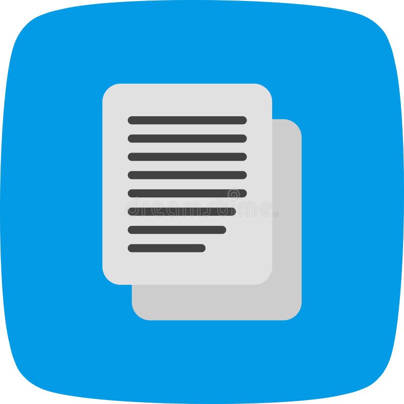 Illustration Copy Icon stock illustration. Illustration of vector ...