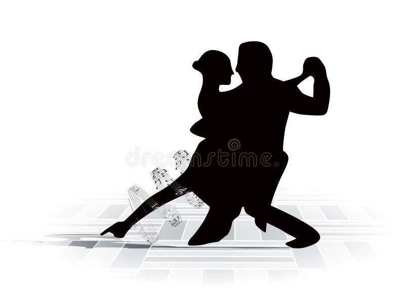 Dancing Couple stock illustration. Illustration of class - 556337