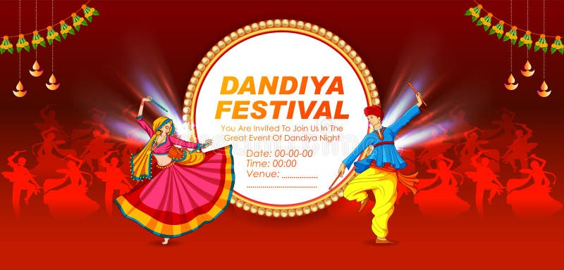Poster for Dandiya night stock vector. Illustration of asian - 27001219 Poster for Dandiya night stock vector. Illustration of asian - 27001219