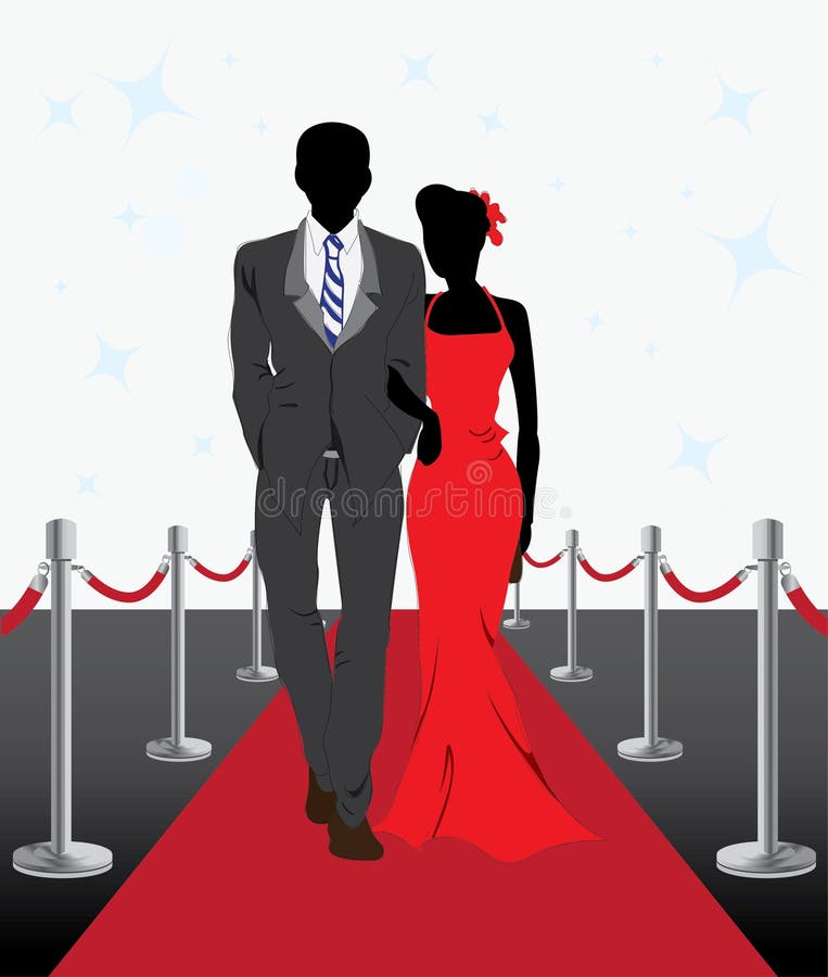 Walking the Red Carpet stock vector. Illustration of catwalk - 9125729
