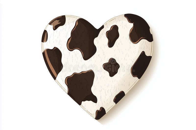 Illustration of Cow Heart Print Ai Illustration Stock Illustration ...