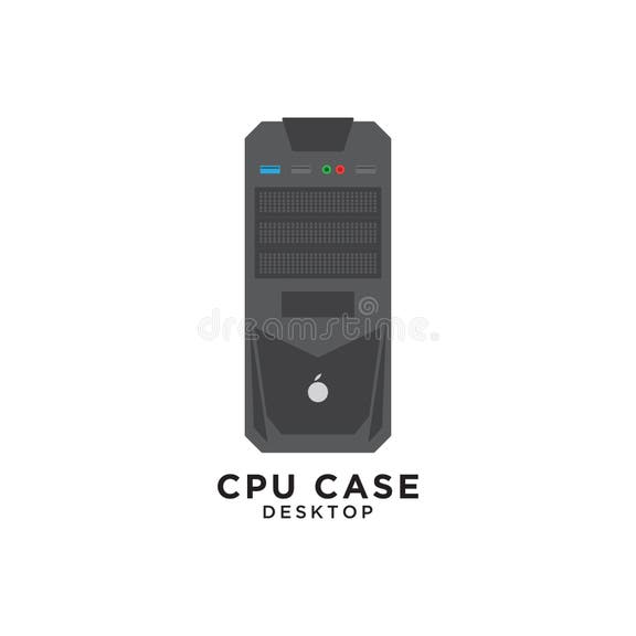 CPU Case Graphic Design Template Stock Vector - Illustration of desktop ...